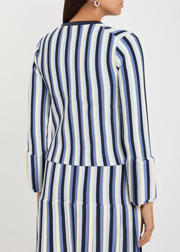 Simkhai Iris Striped Knit Cardigan