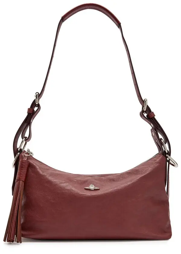 VIVIENNE WESTWOOD Emma Leather Shoulder Bag - Brown