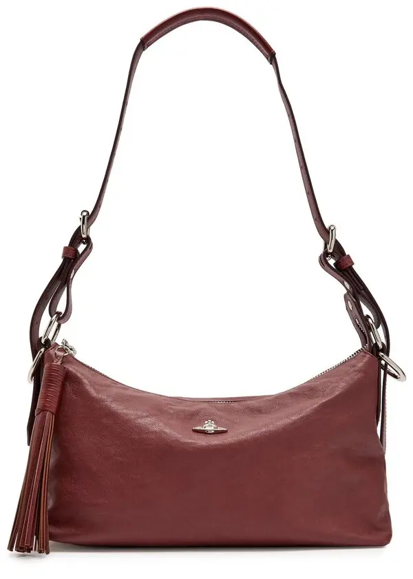 VIVIENNE WESTWOOD Emma Leather Shoulder Bag - Brown