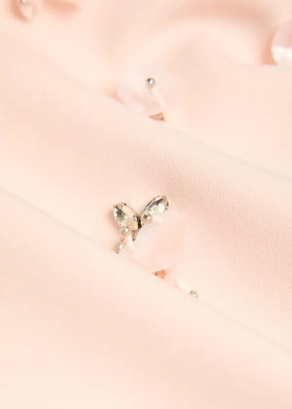 Simkhai Claudia Embellished Crepe Maxi Dress - Pink