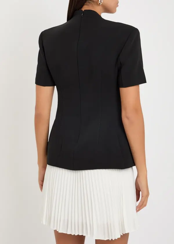 Simkhai Leah Tailored Blazer Crepe Mini Dress