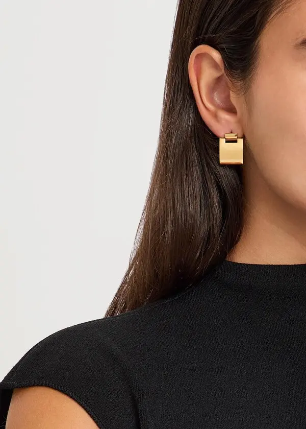 NINA GORDON 14kt Recycled Vermeil Square Drop Earrings