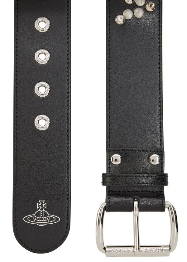 VIVIENNE WESTWOOD Stud-embellished Leather Belt