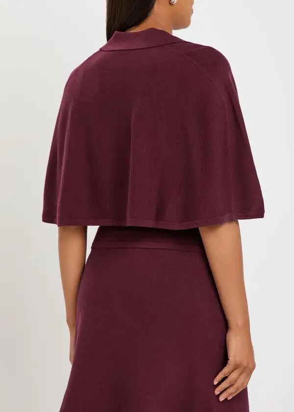 Simkhai Vinna Layered Wool Polo Top