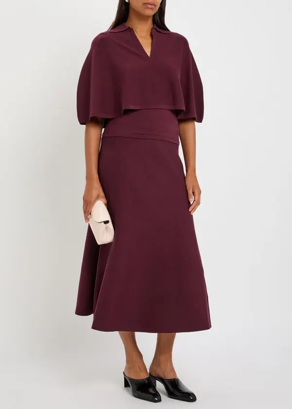 Simkhai Vinna Layered Wool Polo Top