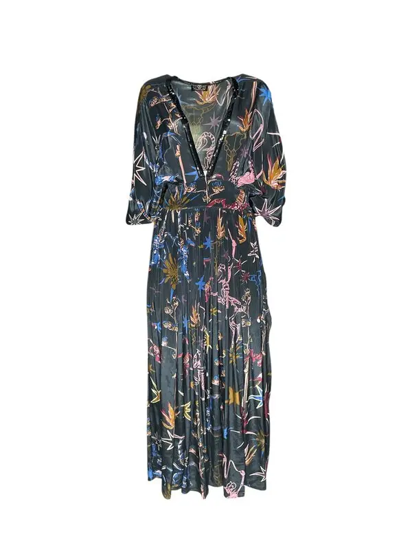 ANY OLD IRON Multicolor Ghost Rider Maxi Dress