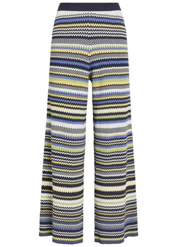 Simkhai Farrah Chevron Knit Trousers