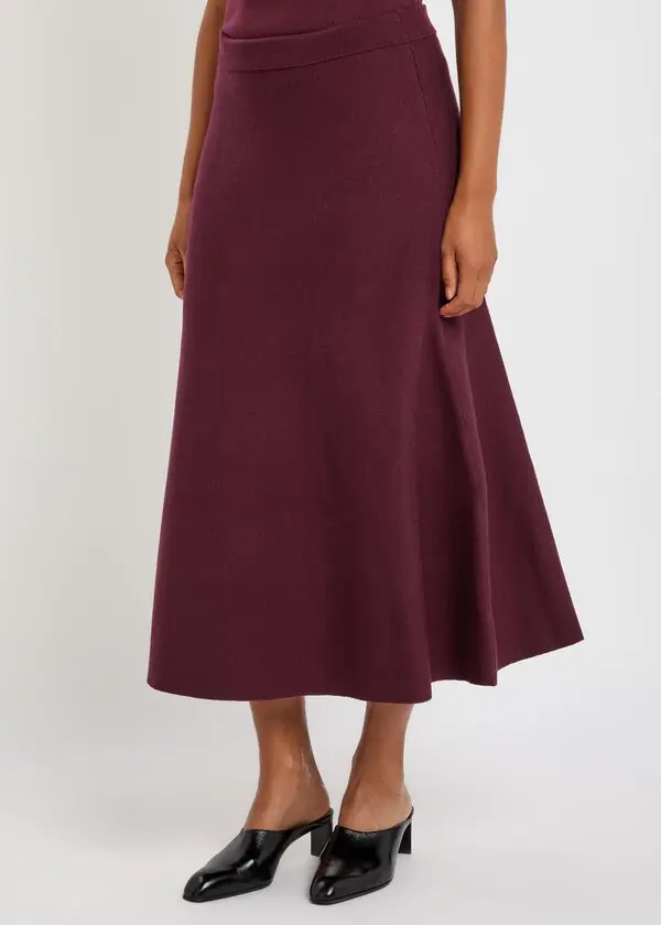 Simkhai Cassie Close-knit Wool Maxi Skirt