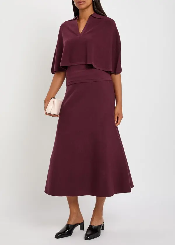 Simkhai Cassie Close-knit Wool Maxi Skirt