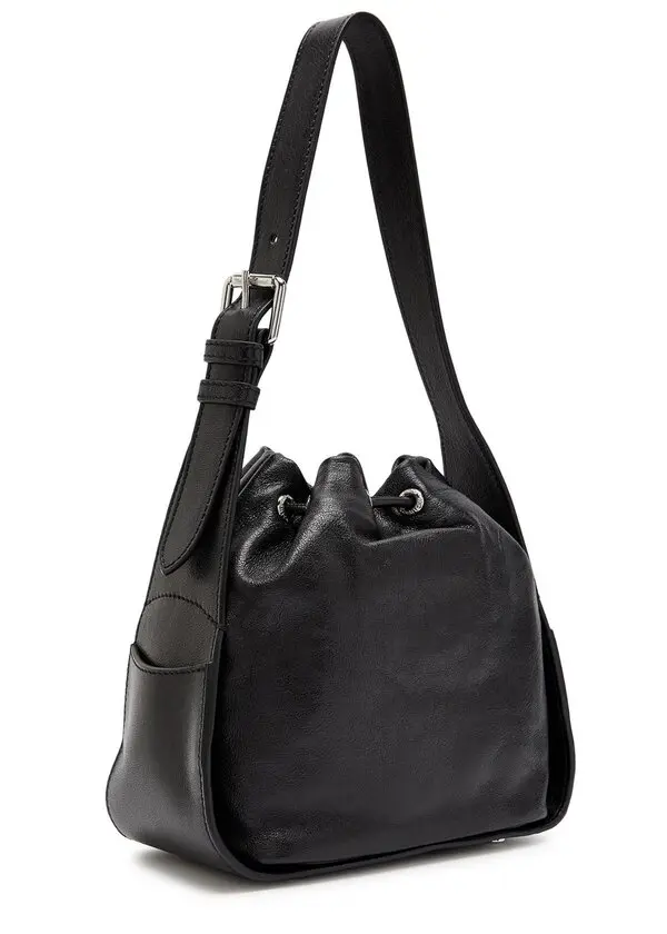 VIVIENNE WESTWOOD Stacey Pebbled Leather Bucket Bag