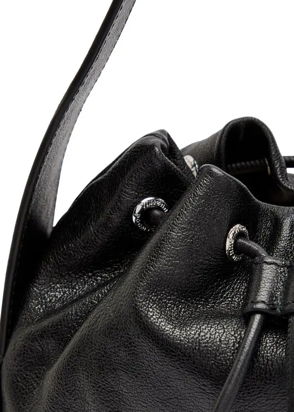VIVIENNE WESTWOOD Stacey Pebbled Leather Bucket Bag