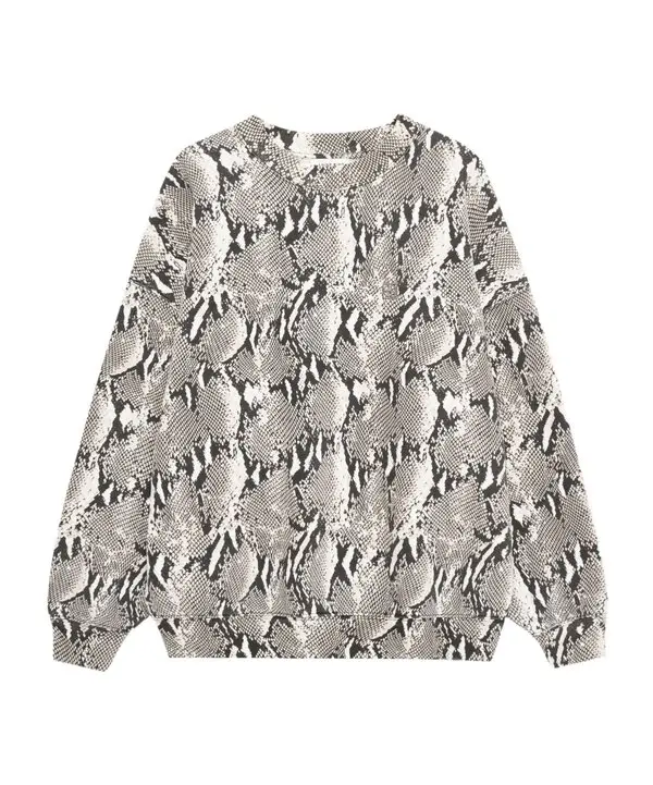 ANINE BING Miles Leopard Print Sweatshirt