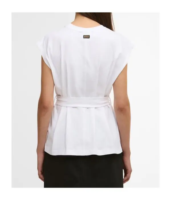Barbour Belted T-shirt With Dropped Shoulders
