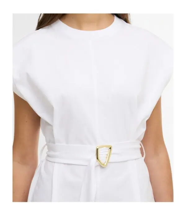 Barbour Belted T-shirt With Dropped Shoulders