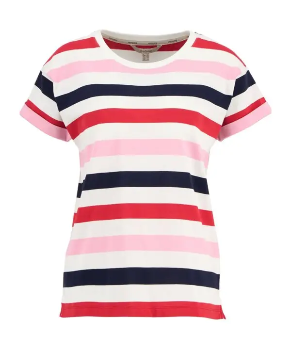 Barbour Striped Crew Neck T-shirt - White