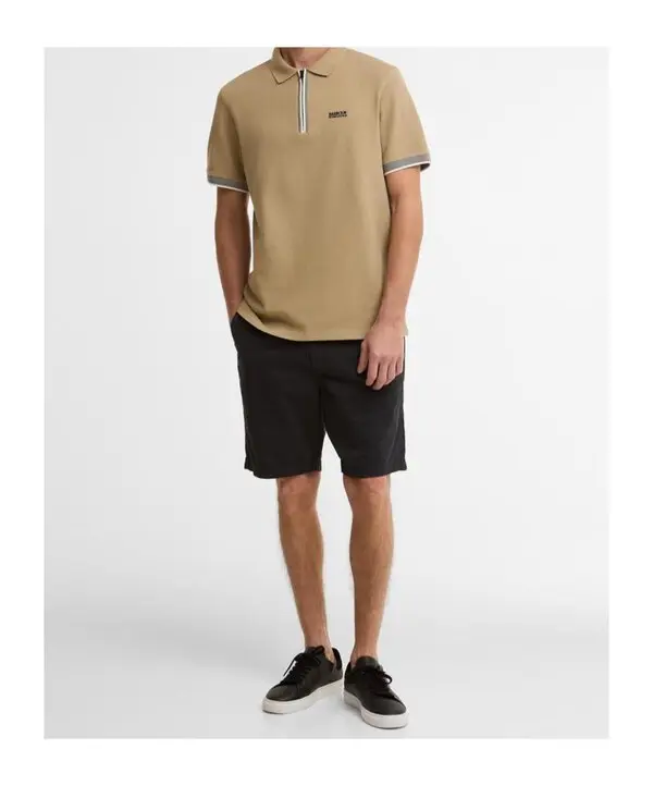 Barbour Logo Embroidered Polo Shirt - Nude