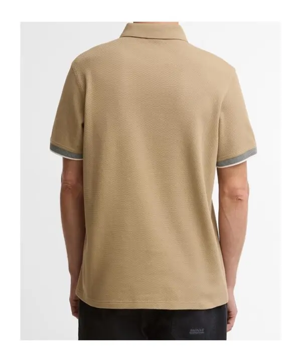 Barbour Logo Embroidered Polo Shirt - Nude