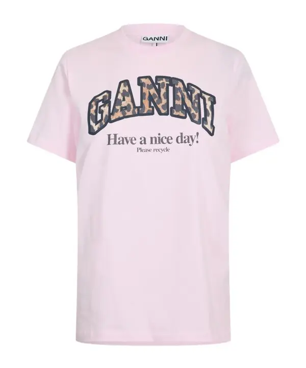 GANNI Graphic Print T-shirt