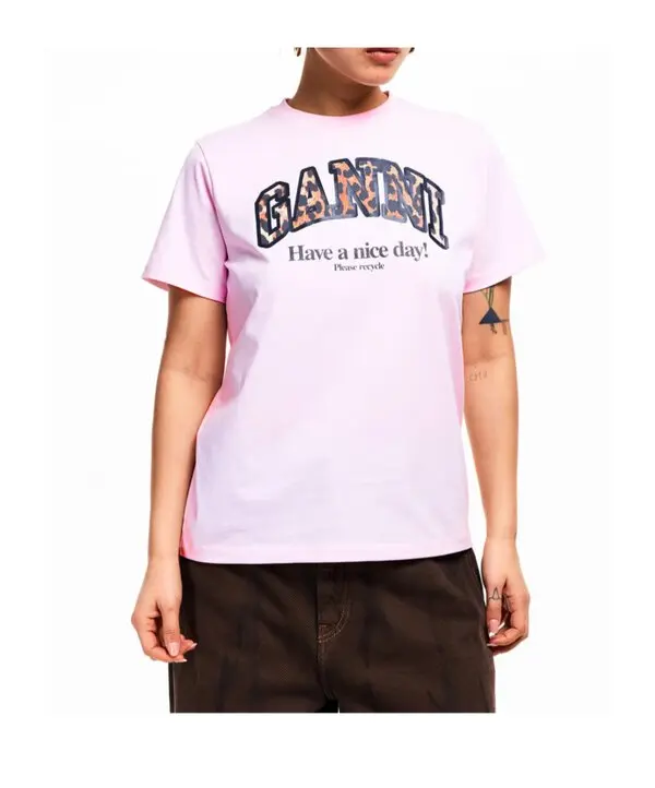 GANNI Graphic Print T-shirt
