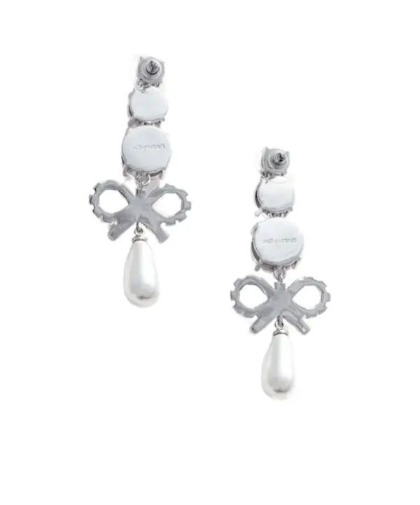 SELF-PORTRAIT Embellished Bow Embellished Earrings