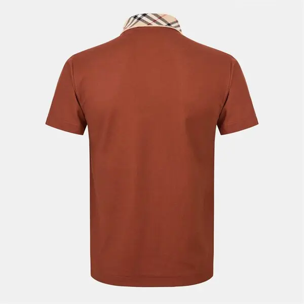 Burberry Check Cotton Cody Polo Shirt - Brown