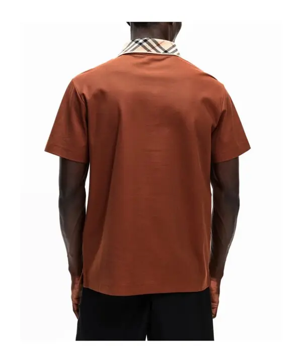 Burberry Check Cotton Cody Polo Shirt - Brown