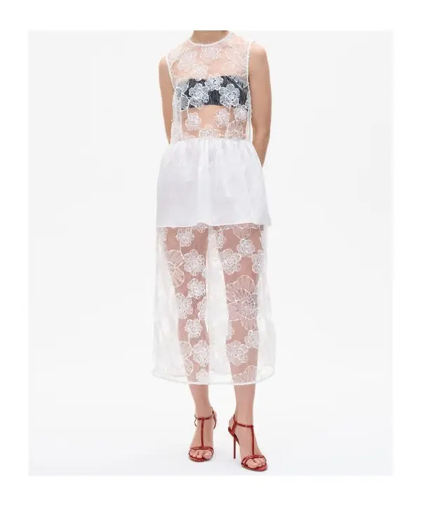 Baum Und Pferdgarten Floral Lace Midi Skirt