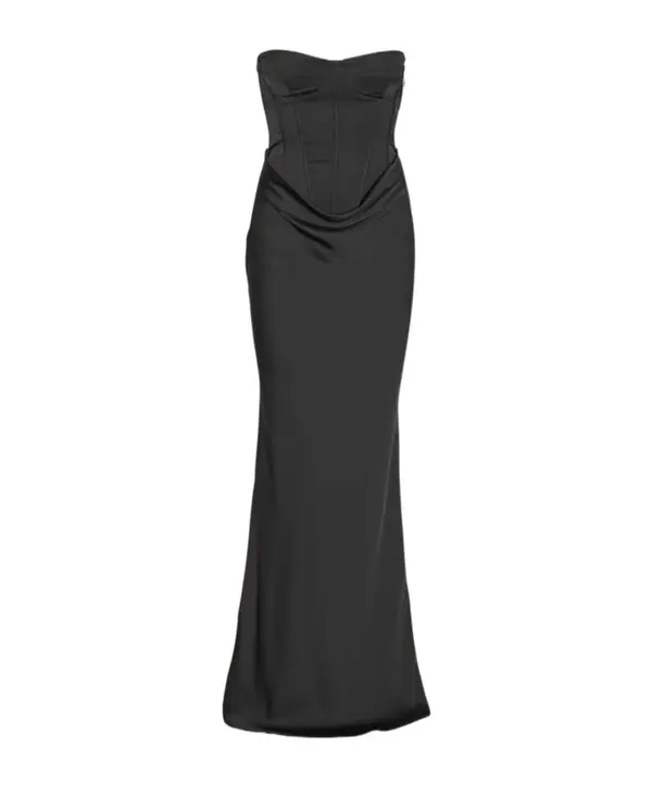 ROTATE BY BIRGER CHRISTENSEN Strapless Design Dress - Black