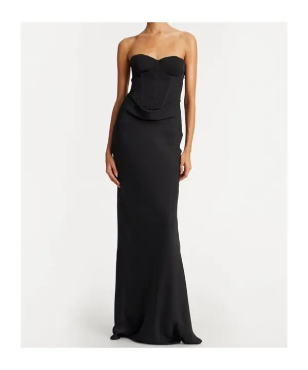 ROTATE BY BIRGER CHRISTENSEN Strapless Design Dress