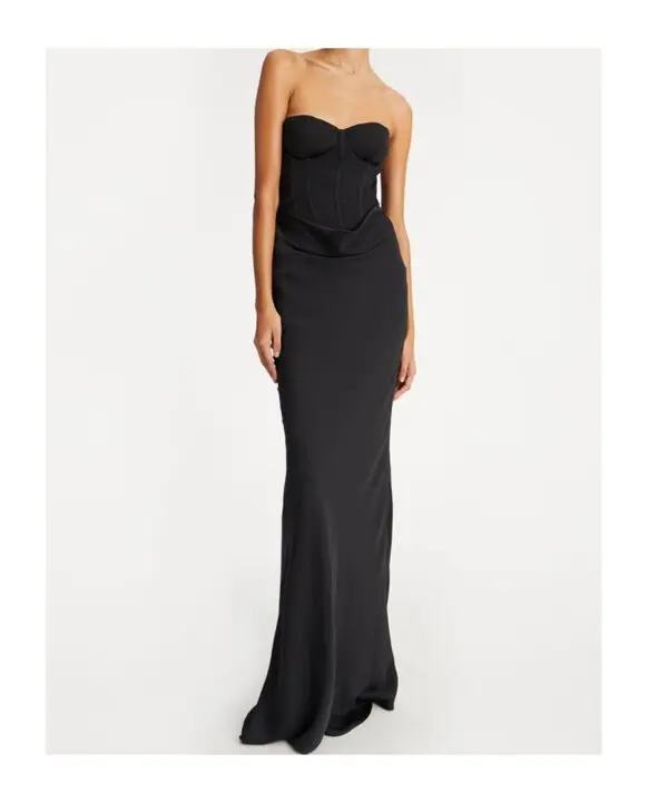 ROTATE BY BIRGER CHRISTENSEN Strapless Design Dress