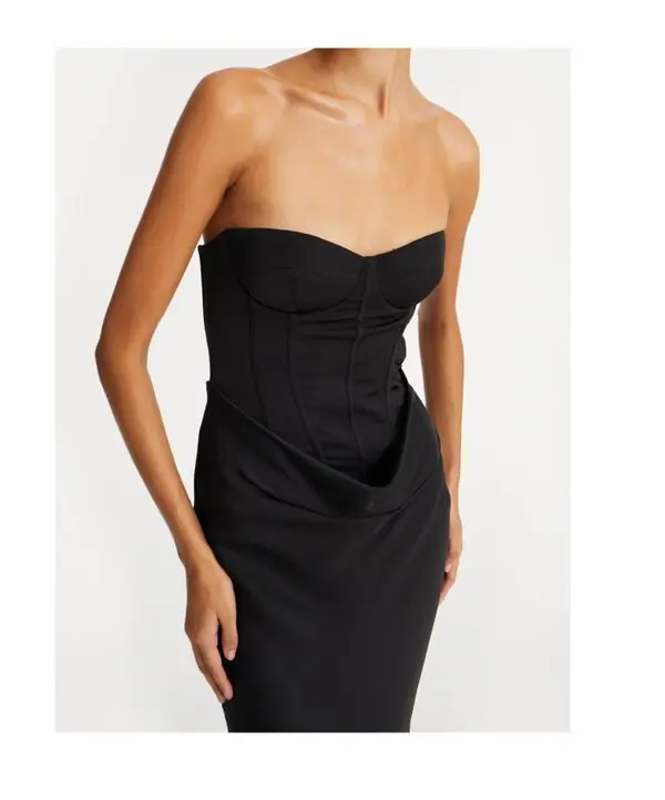 ROTATE BY BIRGER CHRISTENSEN Strapless Design Dress