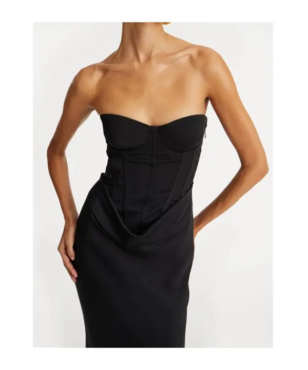 ROTATE BY BIRGER CHRISTENSEN Strapless Design Dress