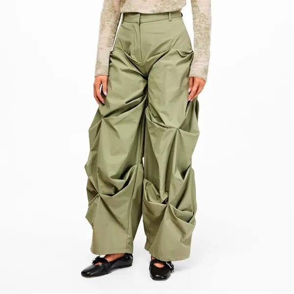 GANNI Ripstop Drpy Parachute Pants