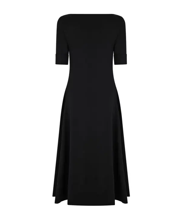 Ralph Lauren Boat Neck Knit Midi Dress