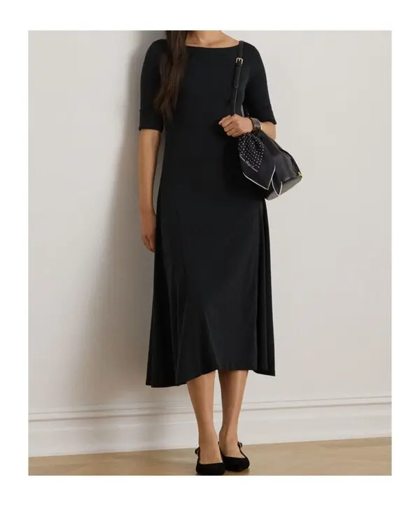 Ralph Lauren Boat Neck Knit Midi Dress