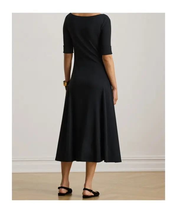 Ralph Lauren Boat Neck Knit Midi Dress