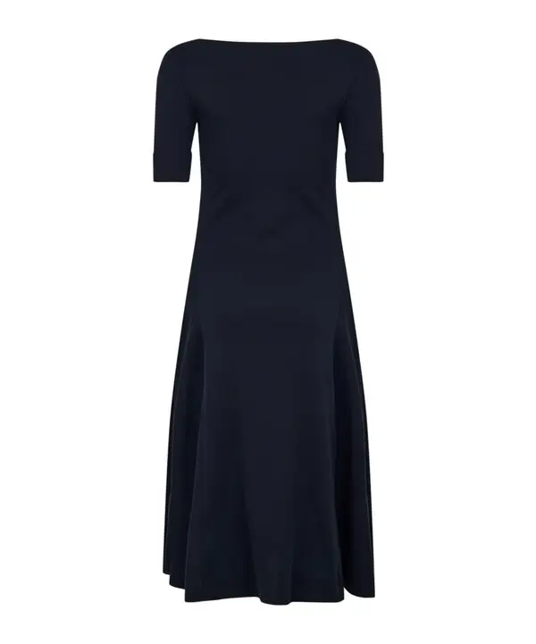 Ralph Lauren Boat Neck Knit Midi Dress