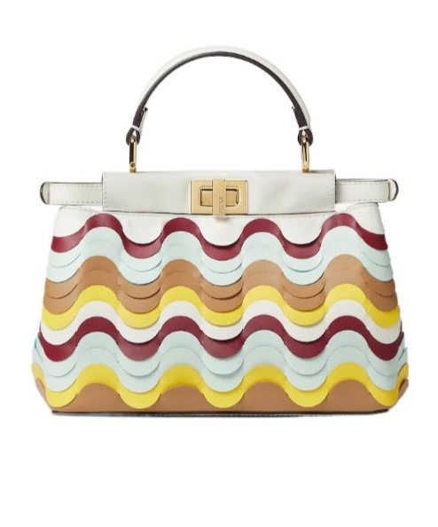 Fendi Peekaboo Mini Wave Calfskin Bag