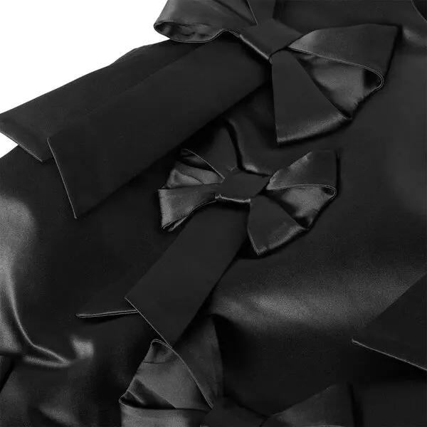 GANNI Sleeveless Bow Appliqué Dress