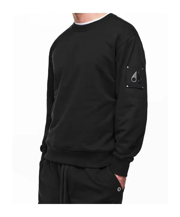 Moose Knuckles Logo Crew Neck Sweatshirt