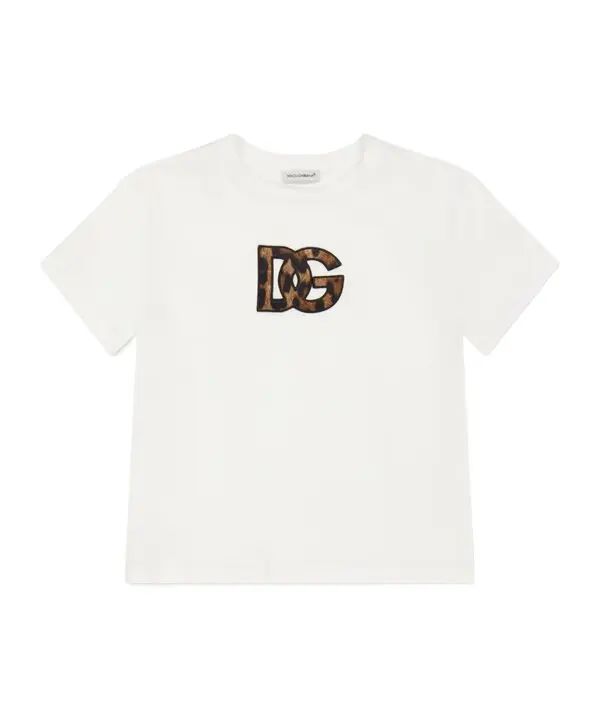 Dolce & Gabbana Dg Logo Tee Jn61 - White