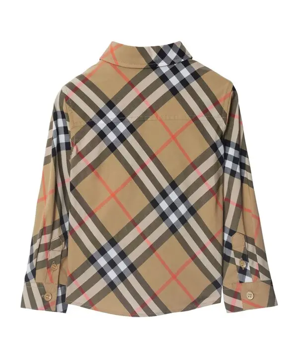 Burberry Plaid Long Sleeve Shirt