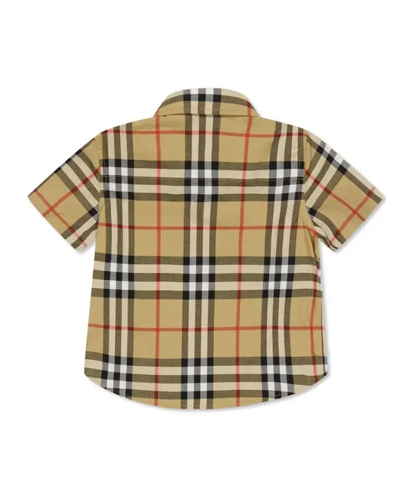 Burberry Plaid Short Sleeve Shirt