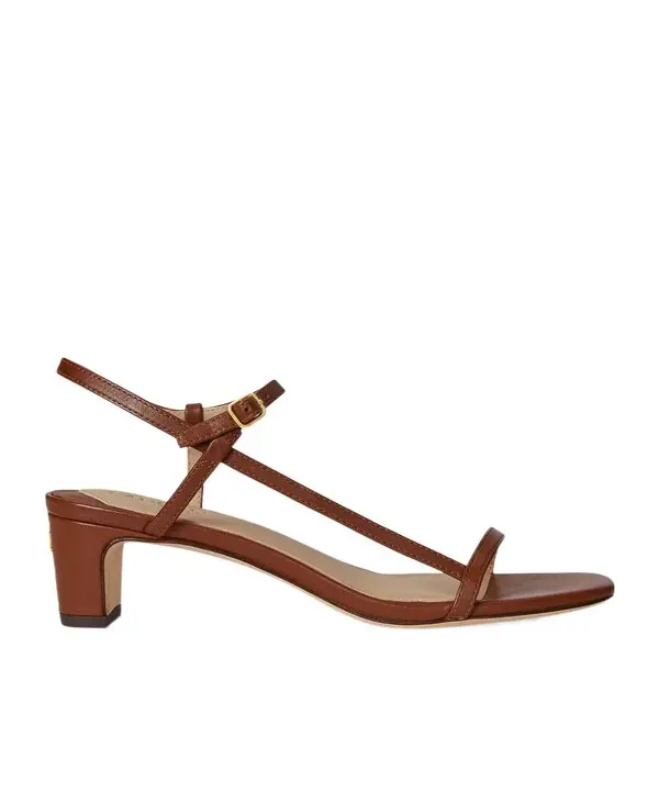 Ralph Lauren Lainee Real Leather Heeled Sandals