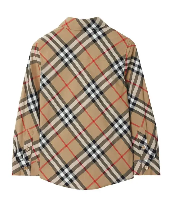 Burberry Long Sleeve Plaid Shirt