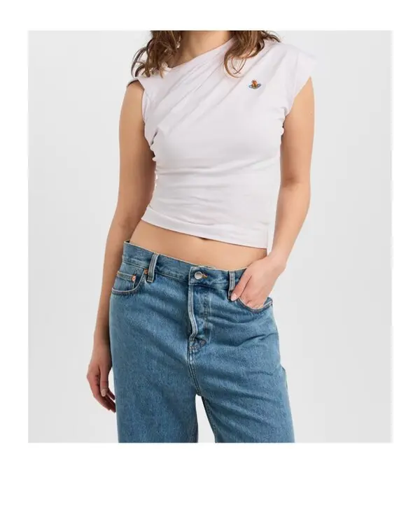 VIVIENNE WESTWOOD Logo Cotton T-shirt - White