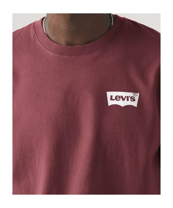 LEVI'S Logo Crew-neck T-shirt - Red