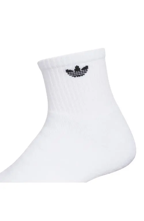 Adidas 6-pack Trefoil Performance Quarter Crew Socks
