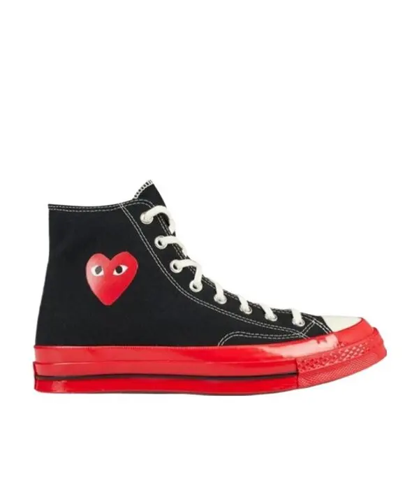 Play Comme Des Garcon Logo High-top Sneakers