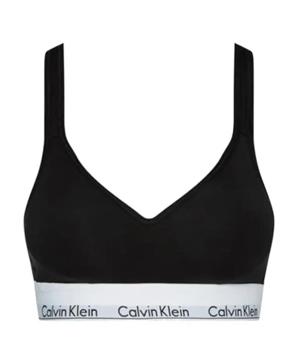 Calvin Klein Logo Bra - Black